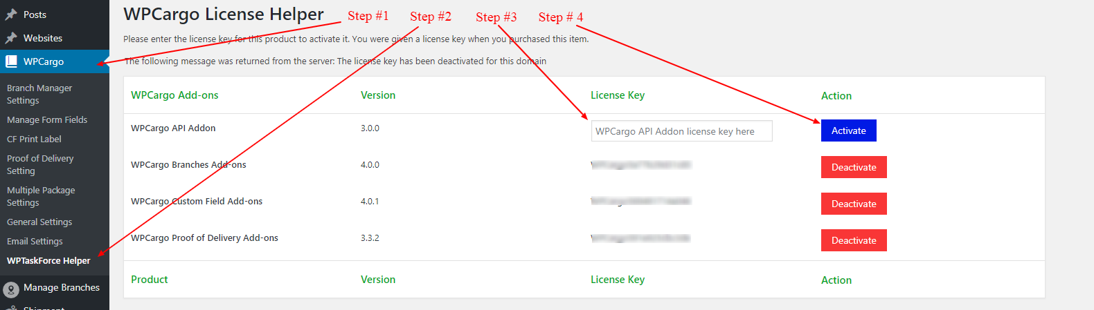 How To Install And Activate License Wpcargo Api Add On Wpcargo Track And Trace System